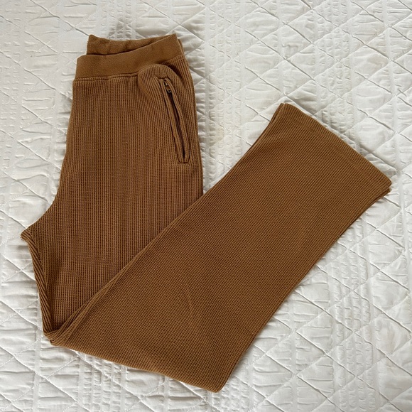 SKIMS | Pants & Jumpsuits | Skims Waffle Knit Pants Camel | Poshmark